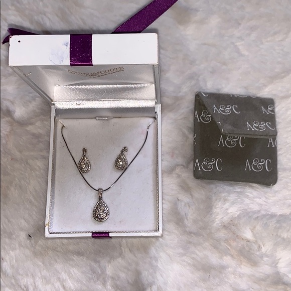 A&C | Jewelry | Ac Diamond White Gold Set | Poshmark